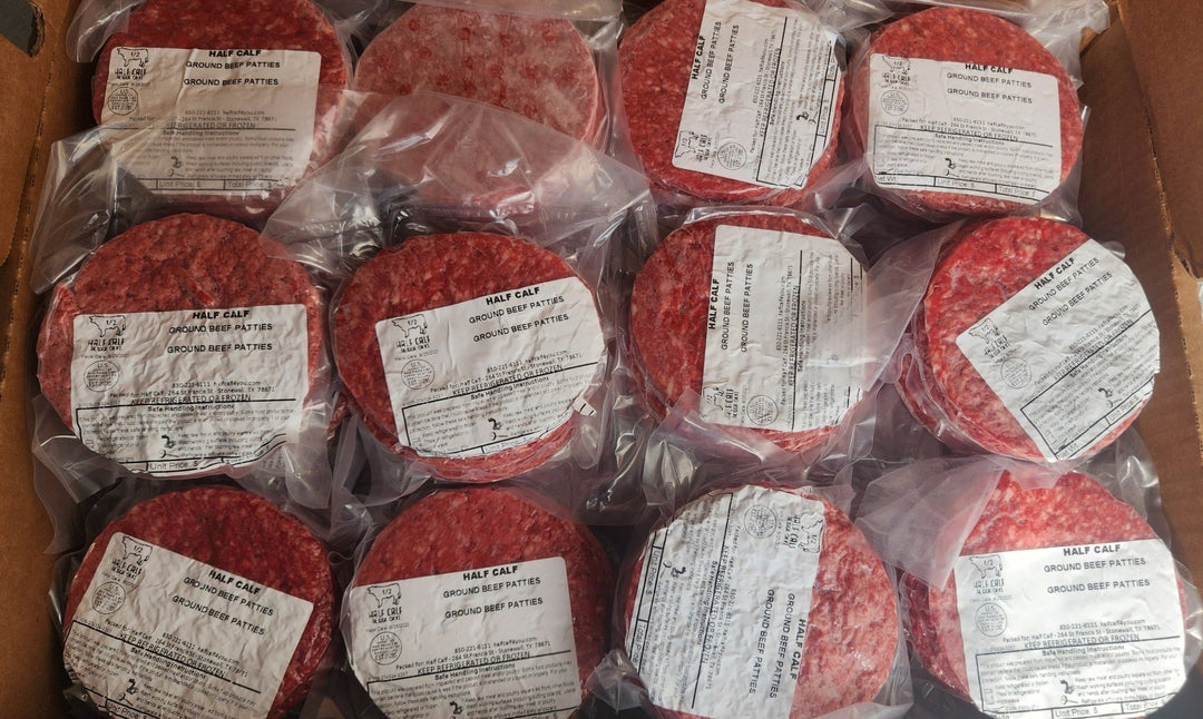 Beef Boxes, Ground Beef & Individual Cuts – Half Calf
