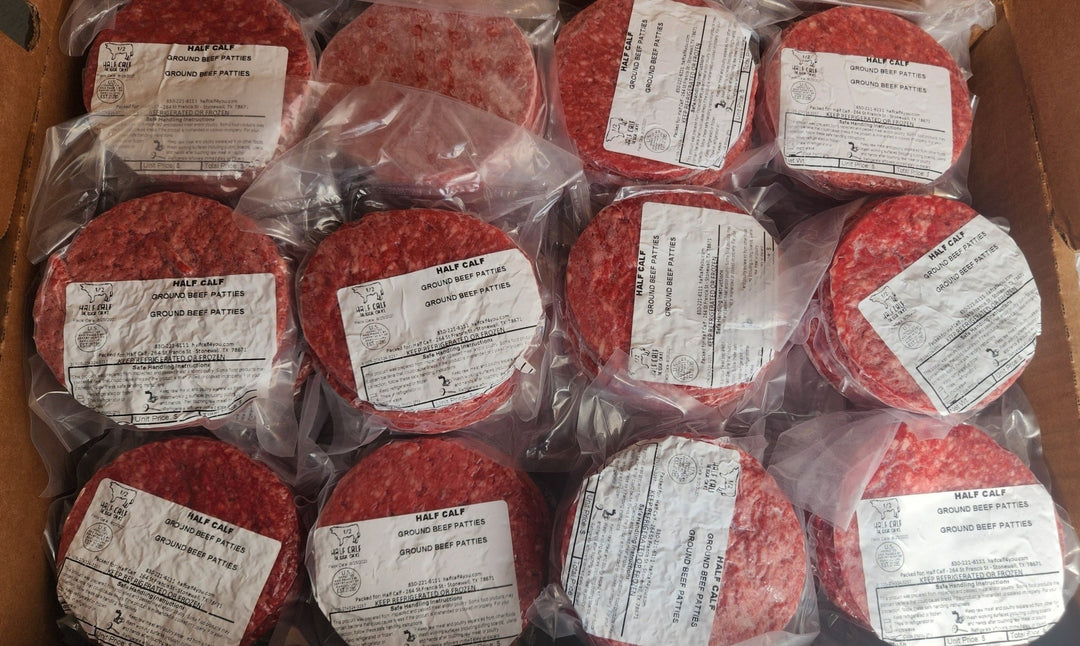 Ground Beef Patties – Half Calf